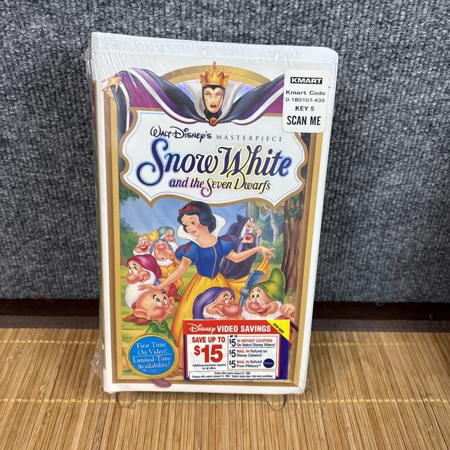 SNOW WHITE AND The Seven Dwarfs VHS Sealed Tape Factory Disney Movie B2 ...