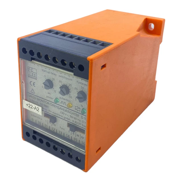 IFM DD0001 UNITÉ D'Évaluation 230V AC 50/60Hz 24V DC EUR 71,39 ...