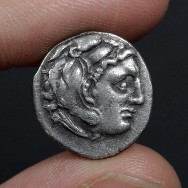 ALEXANDER THE GREAT Coin Ancient Greek Silver AR Drachm Zeus 300BC Ch ...
