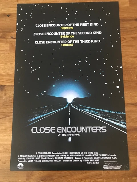 MOVIE POSTER CLOSE Encounters 430mm x 655mm (Bit bigger than A2) EUR 4,68 - PicClick IT