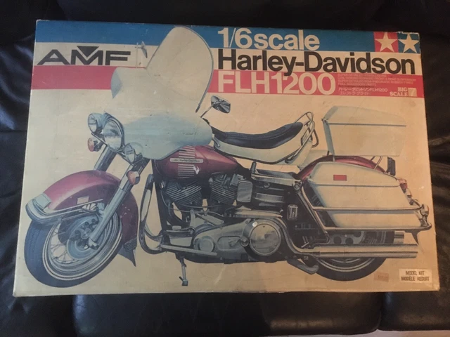 AMF 1/6 SCALE Harley-davidson Flh1200 Tamiya Kit Number BS0607 4800 ...