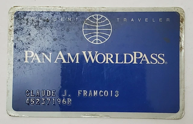 CARTE DE VOYAGE Fréquent Pan Am Worldpass Vintage EUR 251,70 - PicClick FR
