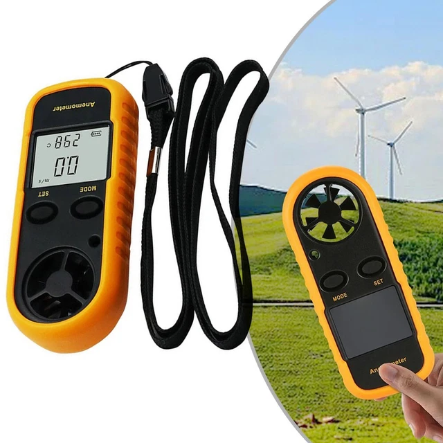 DIGITAL ANEMOMETER HANDHELD Anemometer Dustproof High-precision ...