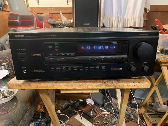 RECEPTOR ESTÉREO DE A/V Denon Avr-75-En Muy Buen Estado-75 W/C X 7 ...