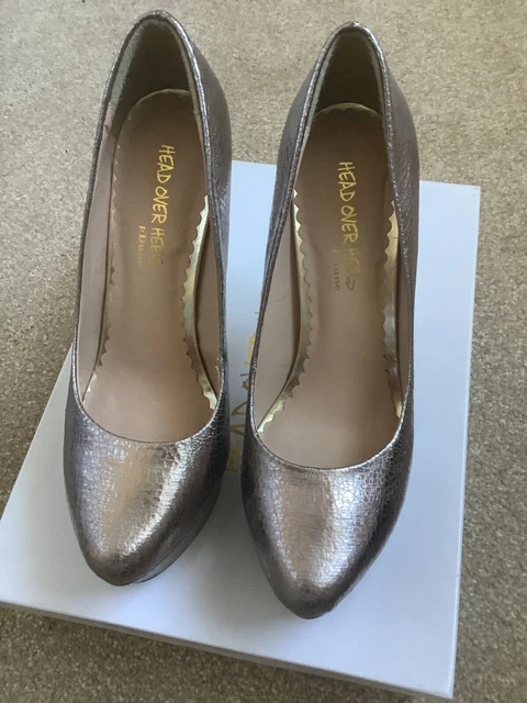 DUNE LADIES STILETTO HIGH HEEL PLATFORM SMART OFFICE WORK COURT SHOES ...