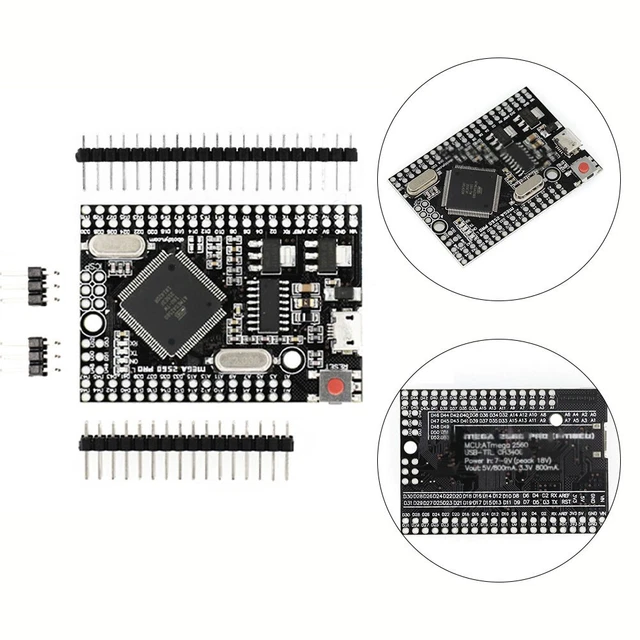 CARTE DE DÉVELOPPEMENT de puce Mega 2560 PRO Embed CH340G compacte et ...