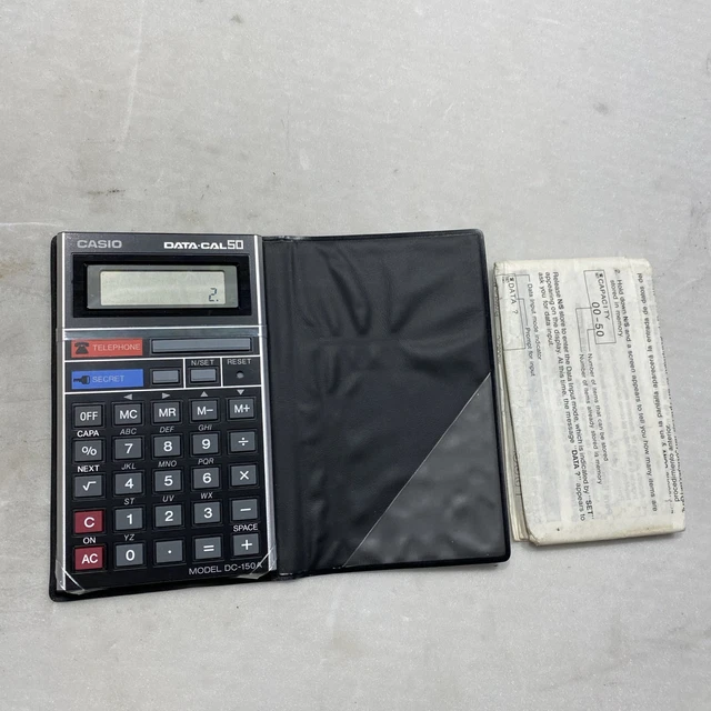 CASIO DATA CAL 50 Calculator Model DC-150A Vintage $6.93 - PicClick CA