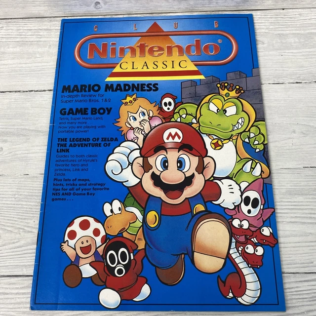 VINTAGE CLUB NINTENDO Classic Magazine Mario Bros/Zelda/Metroid & Game ...