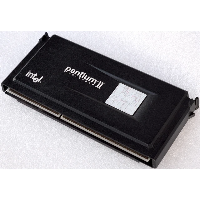 VINTAGE INTEL PENTIUM II 2 SL2S6 512KB CPU Processor Cache 350MHZ Slot ...