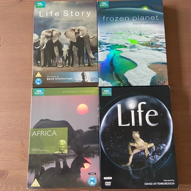 BBC EARTH DVD Bundle - Africa, Life, Frozen Planet, Life Story (4 Box ...