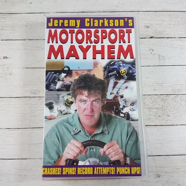 JEREMY CLARKSON'S MOTORSPORT Mayhem Top Gear VHS Video Vintage Rare 90s ...