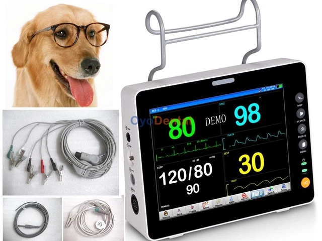 VETERINARY VITAL SIGNS Monitoring VET PET Animal Patient Monitor Dog ...