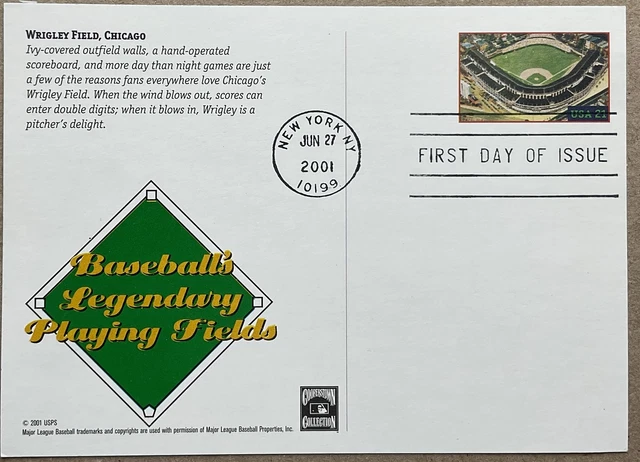 COOPERSTOWN COLLECTION UX374 Baseball Playing Fields Wrigley Field ...