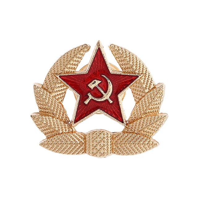 CCCP USSR SYMBOL Enamel Brooch Former Soviet Union Lapel Pins (Wheat ...