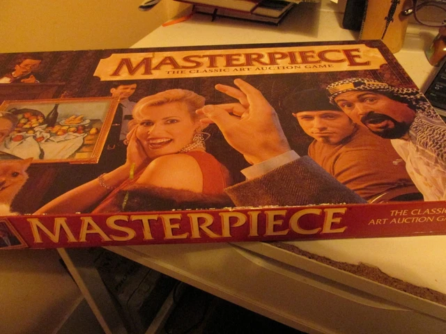 MASTERPIECE BOARD GAME Classic Art Auction 1996 Parker Brothers U.S.A ...