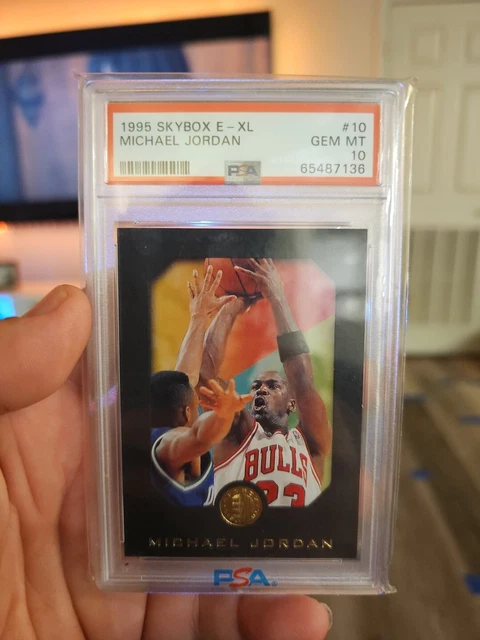 MICHAEL JORDAN CHICAGO Bulls 1995 SKYBOX E-XL PSA 10 GEM- MT 10 EUR 91 ...