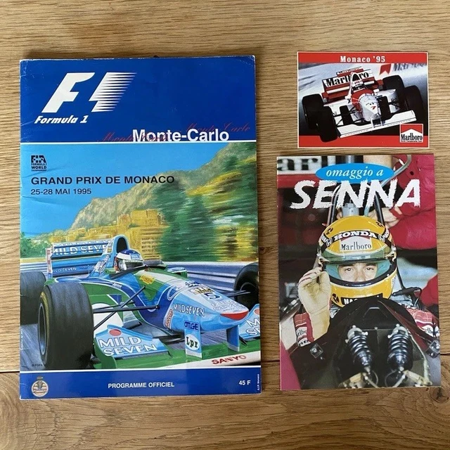 MONACO GRAND PRIX FORMULA ONE F1 OFFICIAL PROGRAMME 1995 & Senna ...