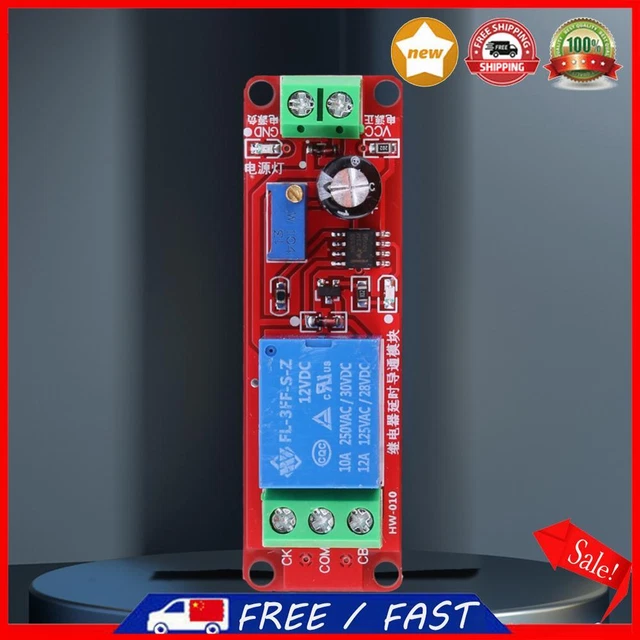 NE555 TIME DELAY Relay Module Pulse Generation Duty Cycle Electronic ...