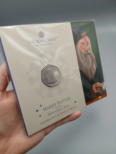 ROYAL MINT 50P Coin Collectable Harry Potter - Professor Dumbledore £16 ...