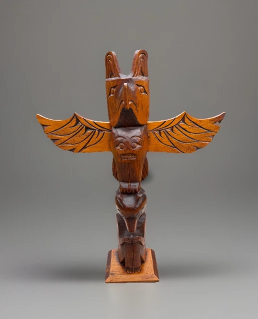 FIRST NATIONS NATIVE Art Carving Ditidaht Thunderbird Totem by Joseph ...