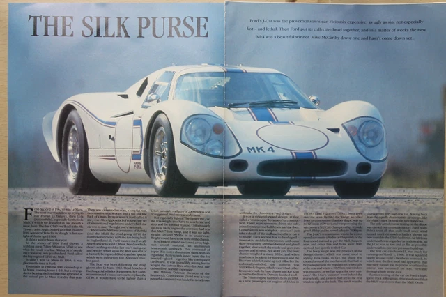 ORIGINAL CSC 1993 magazine article: FORD GT40 Mk4, track driven ...