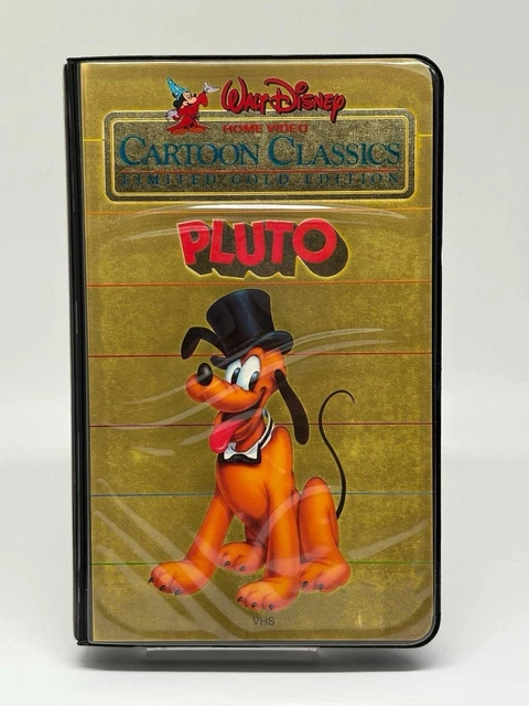 WALT DISNEY PLUTO Cartoon Classics Limited Gold Edition w/ Insert/Flyer ...