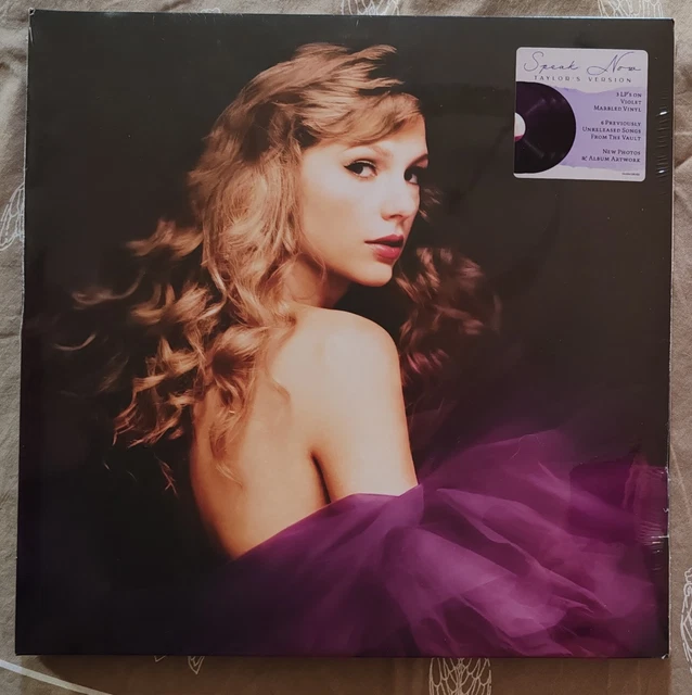 TRIPLE 33 TOURS LP Taylor Swift - Speak Now - Disques Violet Marbled ...