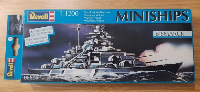 REVELL 1:1200 MINISHIPS WW2 German Battleship BISMARCK kit 06805 £3.00 ...