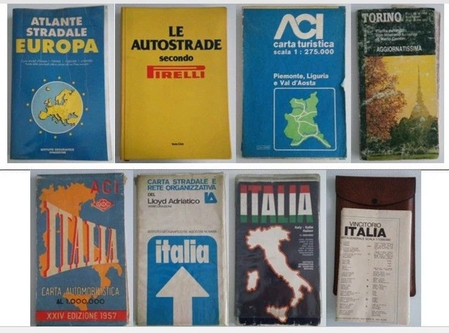 CARTINE PIANTINE GEOGRAFICHE Italia, anni 50/90 da collezione, scegli ...