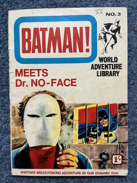 WORLD ADVENTURE LIBRARY comic Batman No. 3 Meets Dr. No Face EUR 35,79 ...
