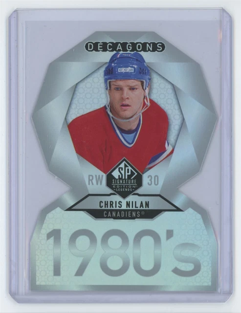 2020-21 SP SIGNATURE Edition Legends Decagons Chris Nilan Canadiens de ...
