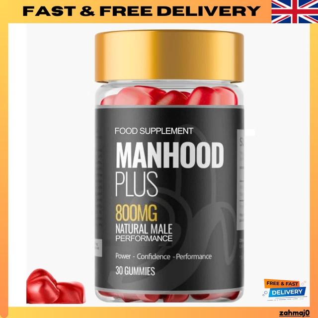 MANHOOD PLUS GUMMIES UK - Powerful Natural Ingredients/New & Sealed ...