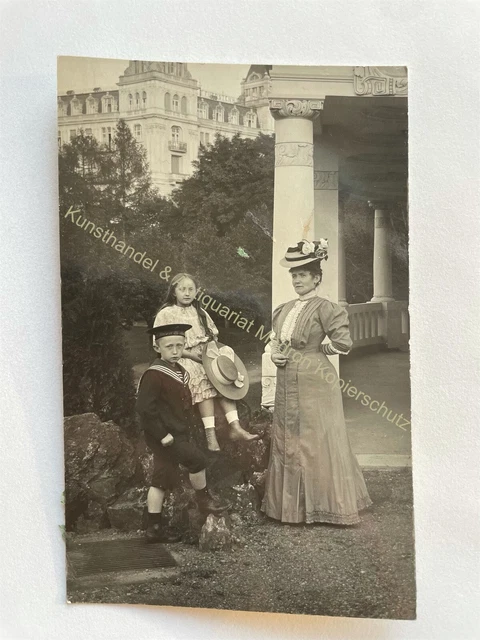 ORIG. FOTO AK Bad Wildungen 1906 F. Schubert Villa Alice Waldeck ...