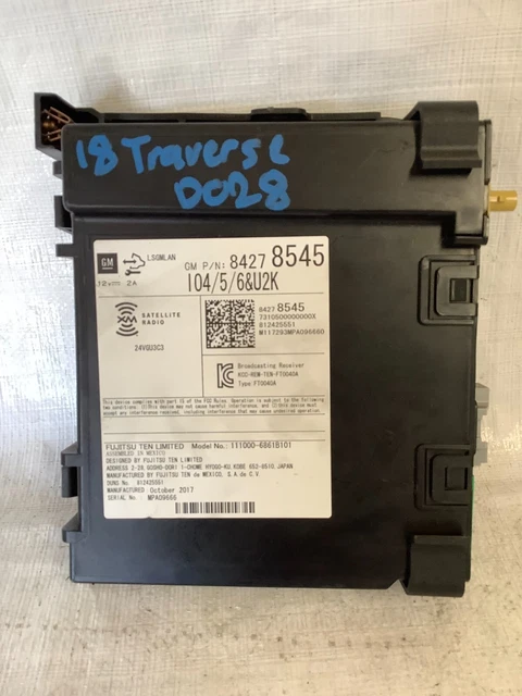 17-20 ÉQUIPEMENT AUDIO récepteur radio CAMARO ID 84278545 - C71 EUR 66 ...