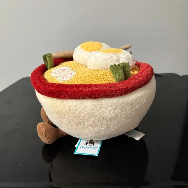JELLYCAT AMUSEABLE RAMEN Plush: Instant Noodle Bowl BNWT with Dust Bag ...