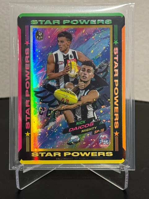 2024 AFL TEAMCOACH Neon Star Powers - Nick Daicos (SP-16) Collingwood ...