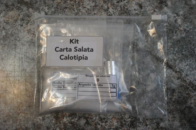 KIT CARTA SALATA - CALOTIPIA antichi processi fotografici EUR 18,00 ...