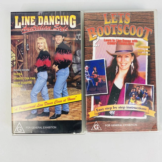 LINE DANCING AUSTRALIAN Style & Lets Bootscoot Instructional VHS Video ...