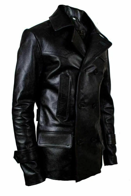 WW2 Military Officer Coat Genuine Lambskin Leather Peacoat - WW2 German ...