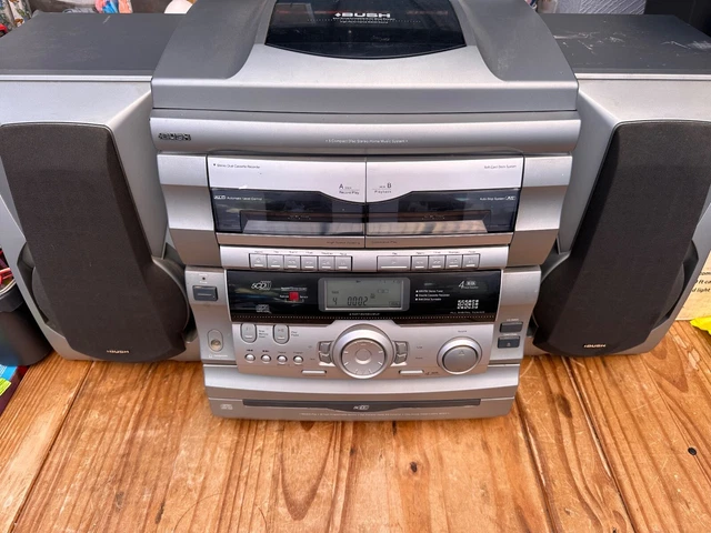 BUSH MD18RM HIFI System Record Player Turntable Radio Cassette Player £ ...