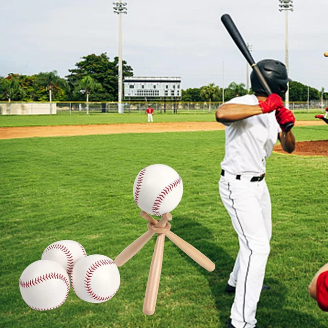 MINI BASEBALL STAND Baseball Softball Stand Espositore Composto da 3 ...