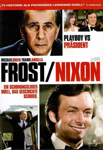 FROST, NIXON DVD Film Biografico Michael Sheen EUR 8,80 - PicClick IT