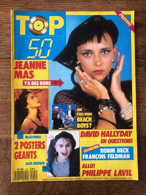 MAGAZINE TOP 50 n°164 sans poster: Jeanne Mas, David Hallyday, Mylène ...