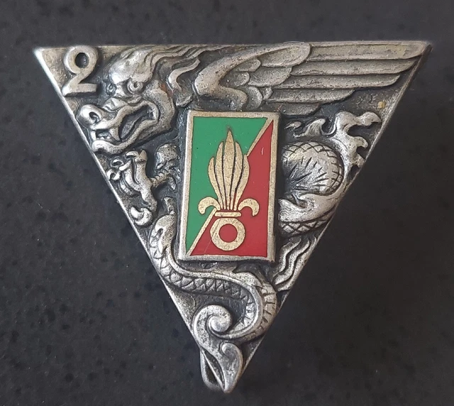 INSIGNE LEGION - 2ème REP Rgt ETRANGER PARACHUTISTE ,G 1948,DRAGO PARIS ...