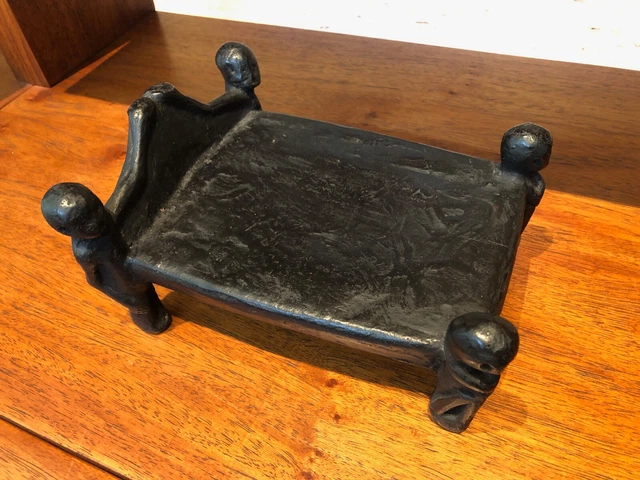 ANTIQUE IFUGAO FOUR Bulul Hand-Carved Wood "Bed", Primative-Tribal ...