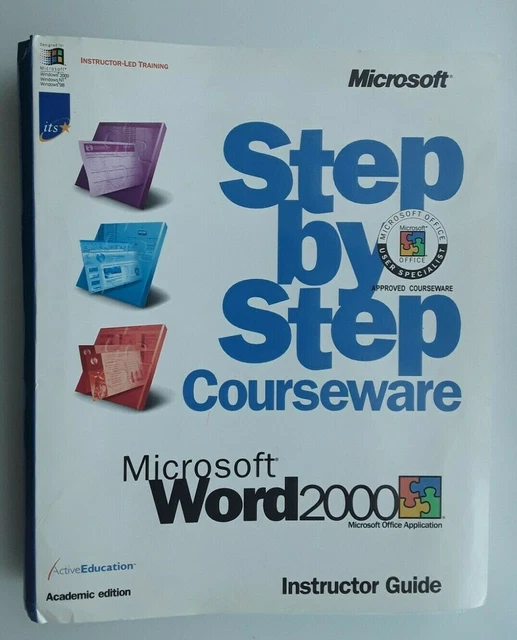 MICROSOFT WORD 2000 Step by Step Instructor Guide - Academic Edition £9 ...