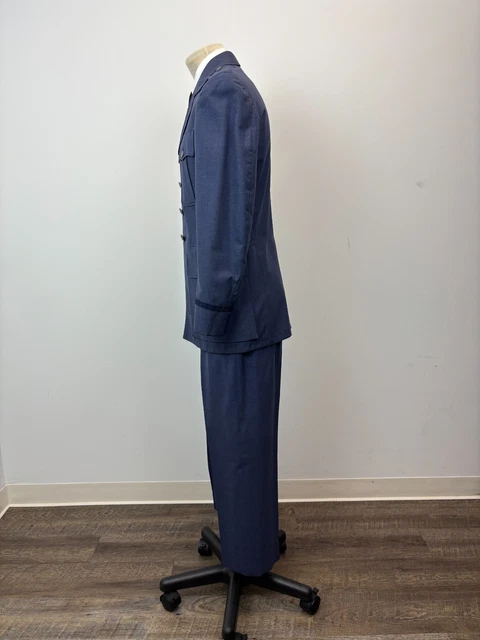 VINTAGE 50S-60S US Air Force Enlisted Blue Wool Service Uniform Jacket ...