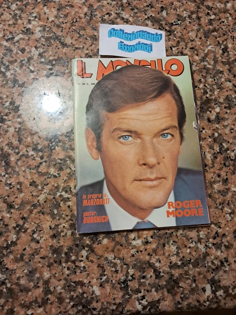 IL MONELLO RIVISTA 26 1974-Roger Moore-Marzorati-Minelli-Riva-Hoved-NO ...