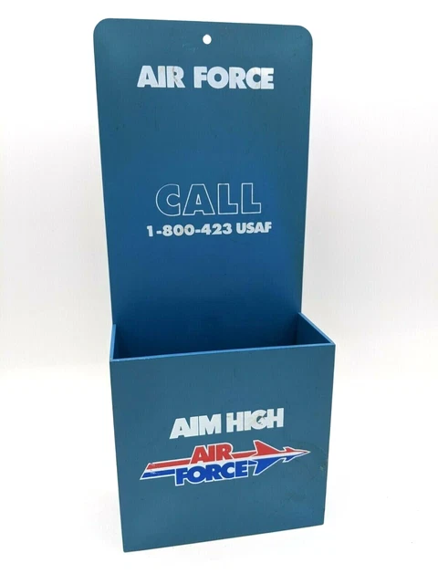 USAF AIM HIGH Recruiting Pamphlet Flyer Holder Air Force US Military £ ...