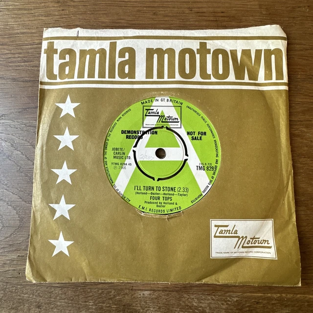 SOUL FOUR TOPS I'll Turn To Stone Tamla Motown DEMO TMG 829 EUR 25,57 ...